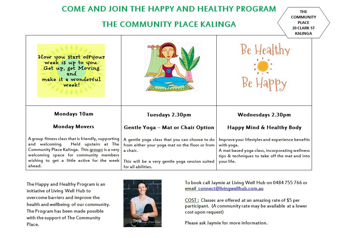 Happy and Healthy Program - The Community Place